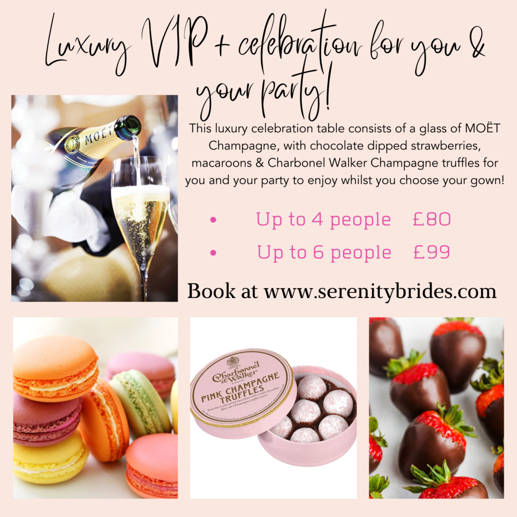 VIP+ Celebration Appointments | Serenity Brides